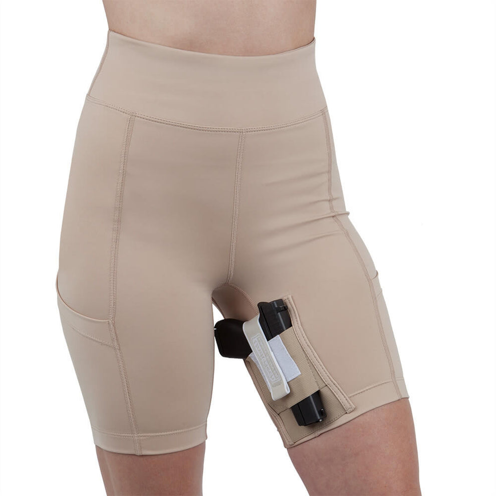 Womens Concealed Carry Thigh Holster Shorts – UnderTech UnderCover